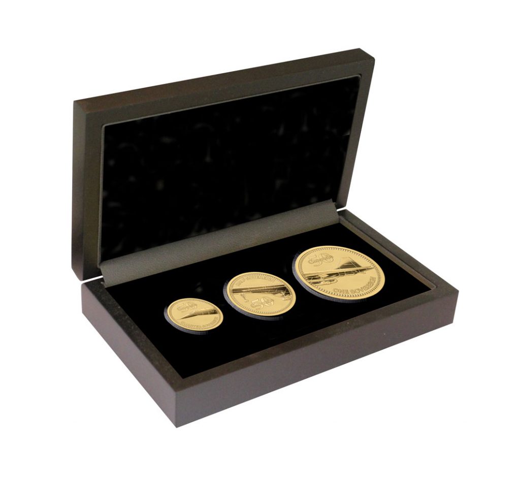 The 2019 Concorde 50th Anniversary Gold Prestige Sovereign Proof Set