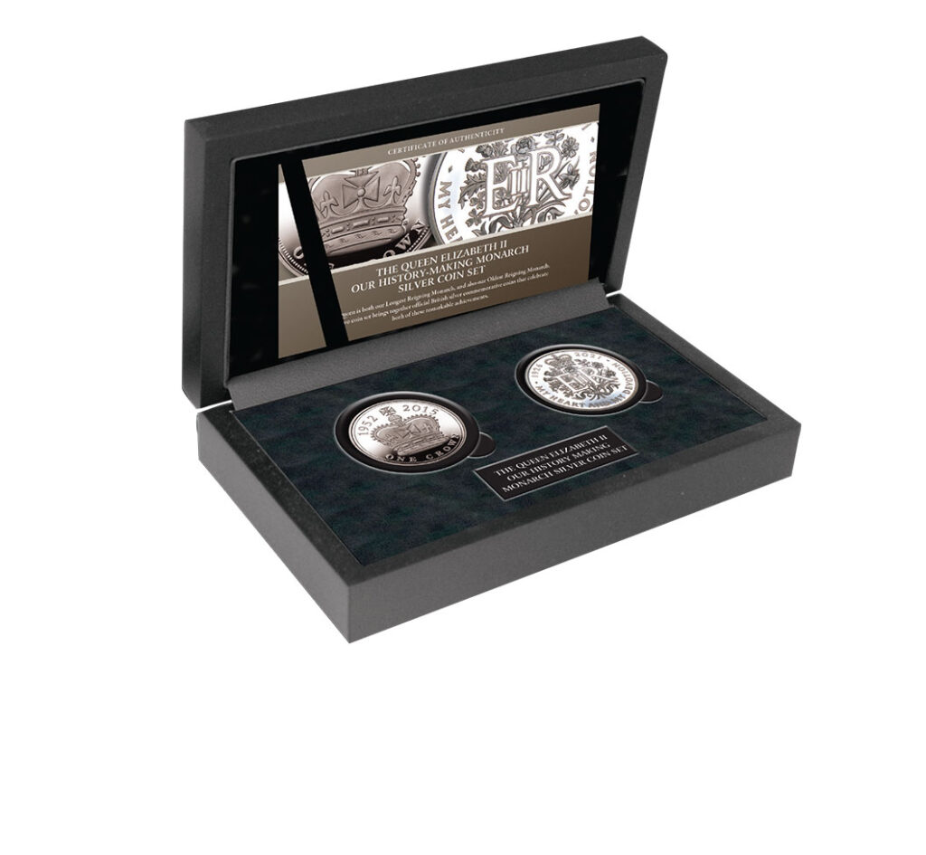 Queen Elizabeth II Our History-Making Monarch Silver Coin Set - Hattons ...