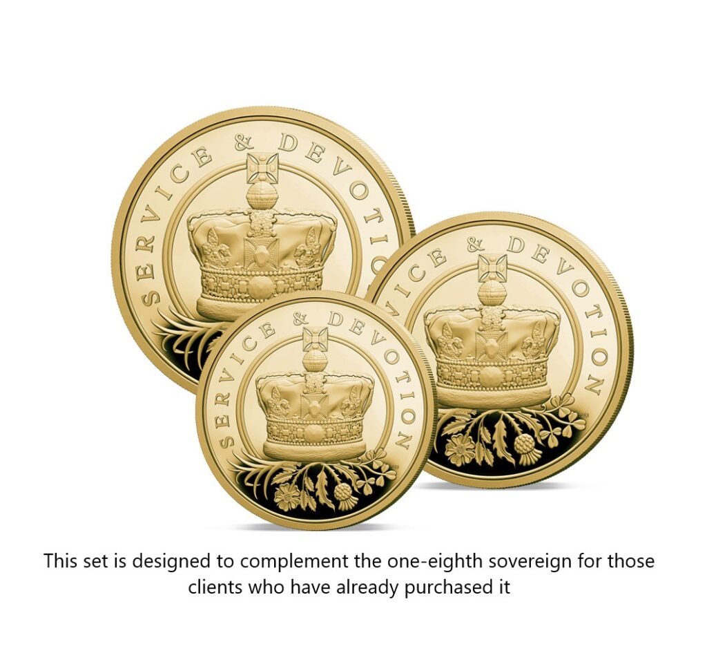 The 2022 Queen Elizabeth II Tribute Gold Prestige Infill Sovereign Set ...