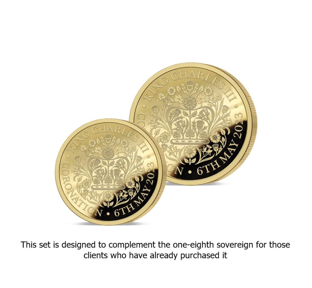 The 2023 King Charles III Coronation Gold One Eighth Sovereign
