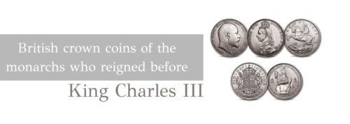 Pre-Charles III Monarchs' Crown Coins Collection